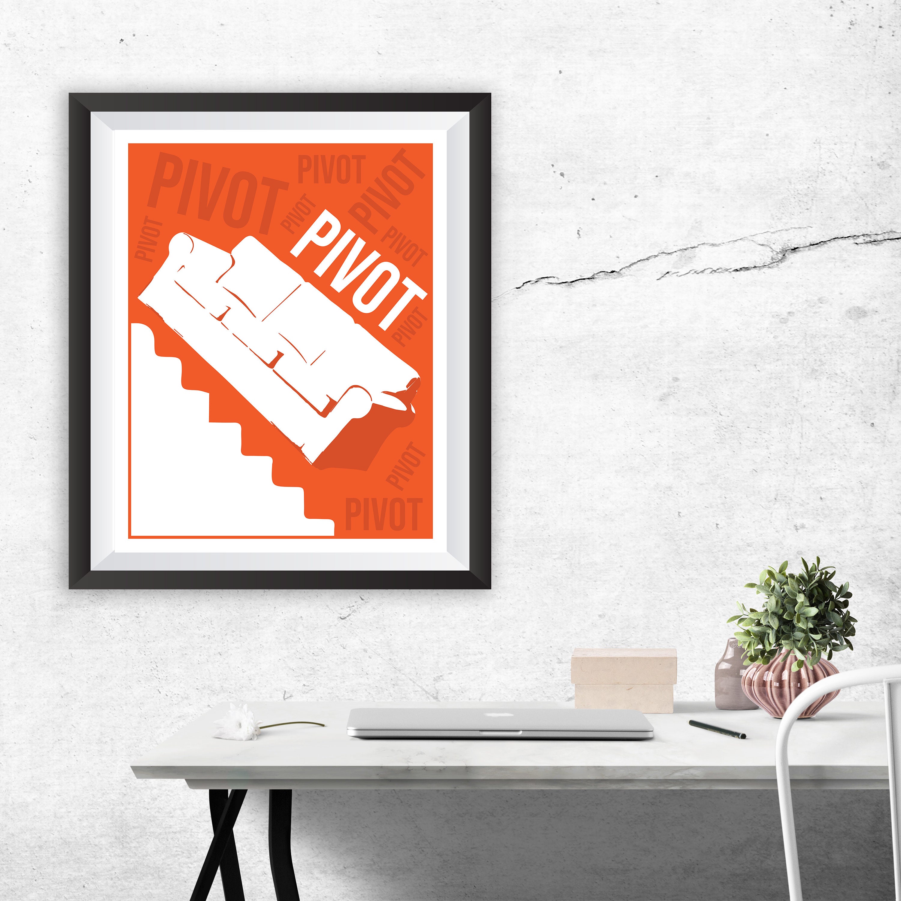PIVOT Friends Poster Ross Geller Print Rachel Joey Phoebe - Etsy