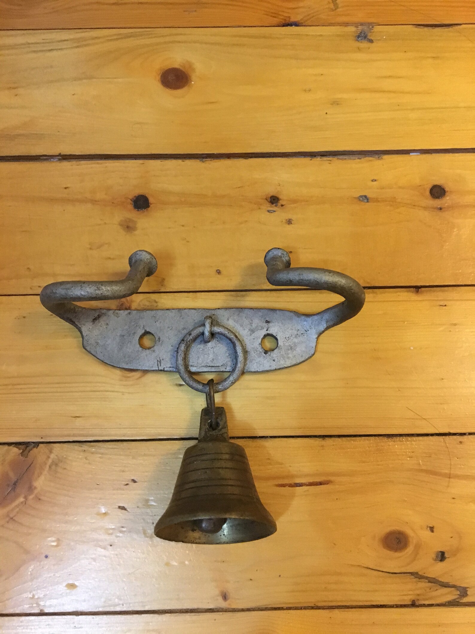Hanging Bell Large Cast Iron Door Bell Ringing Dinner Bell - Etsy