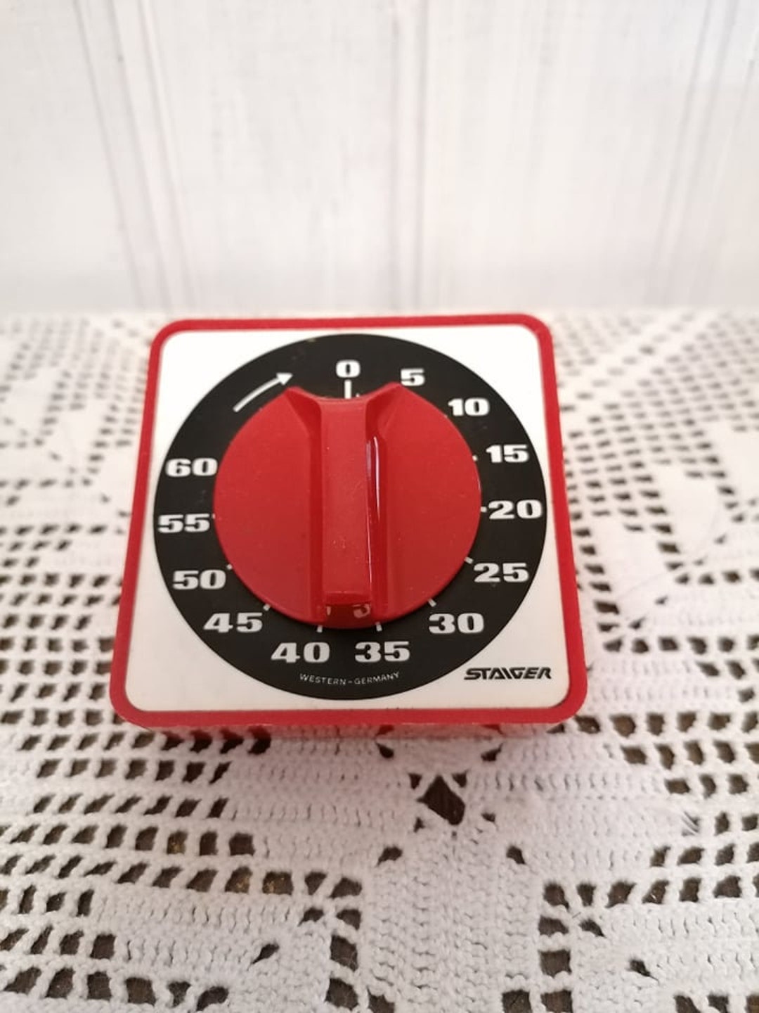 Mechanical Cooking Timer, Vintage Timer 60 Minutes, Clockwork Timer ...