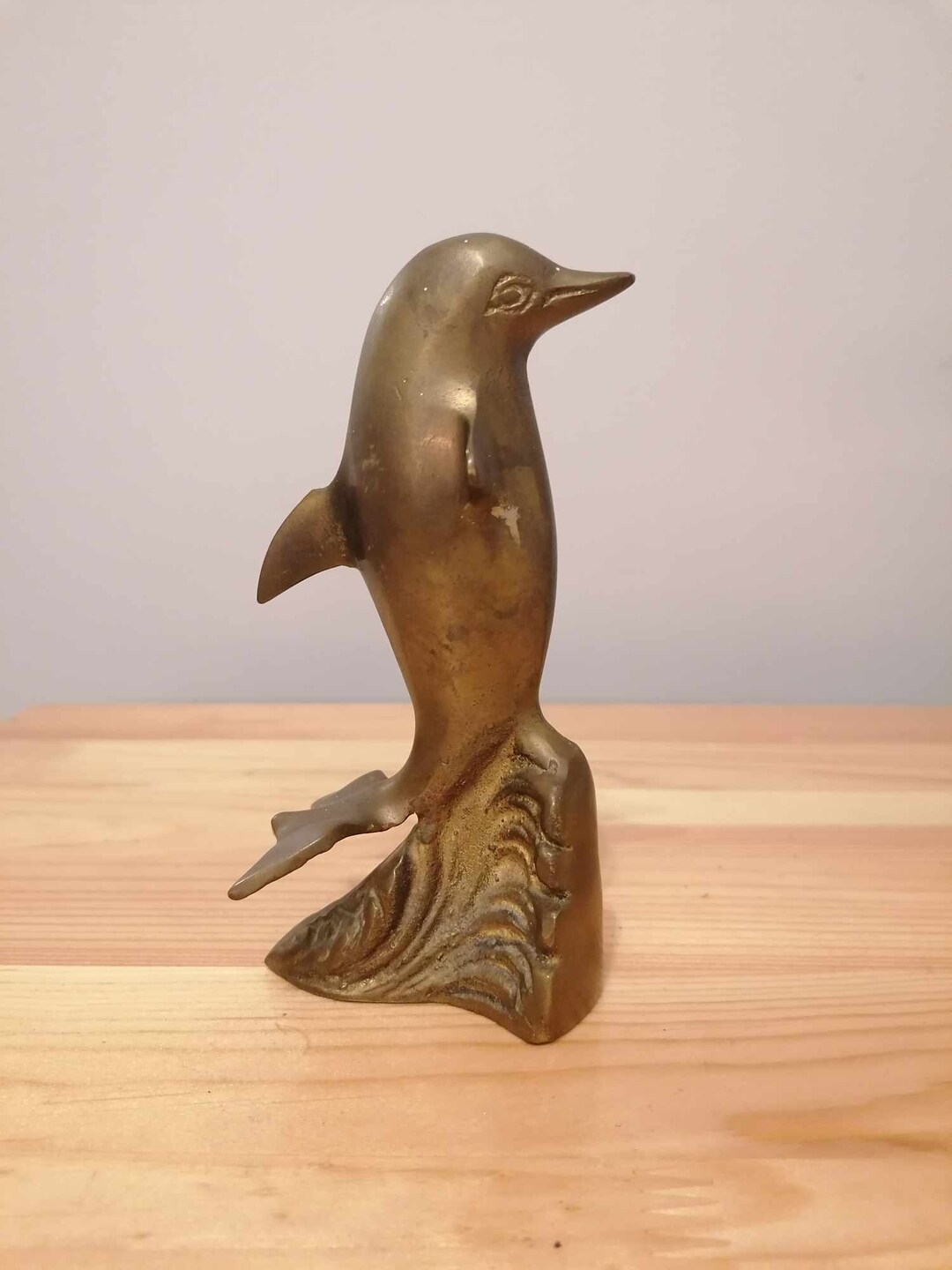 Dolphin, Vintage Brass Figure, Vintage Brass Dolphin, Vintage Brass ...