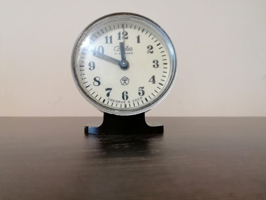 Vintage Mechanical Alarm Clock Russian, Mechanical Clock,vintage Alarm ...