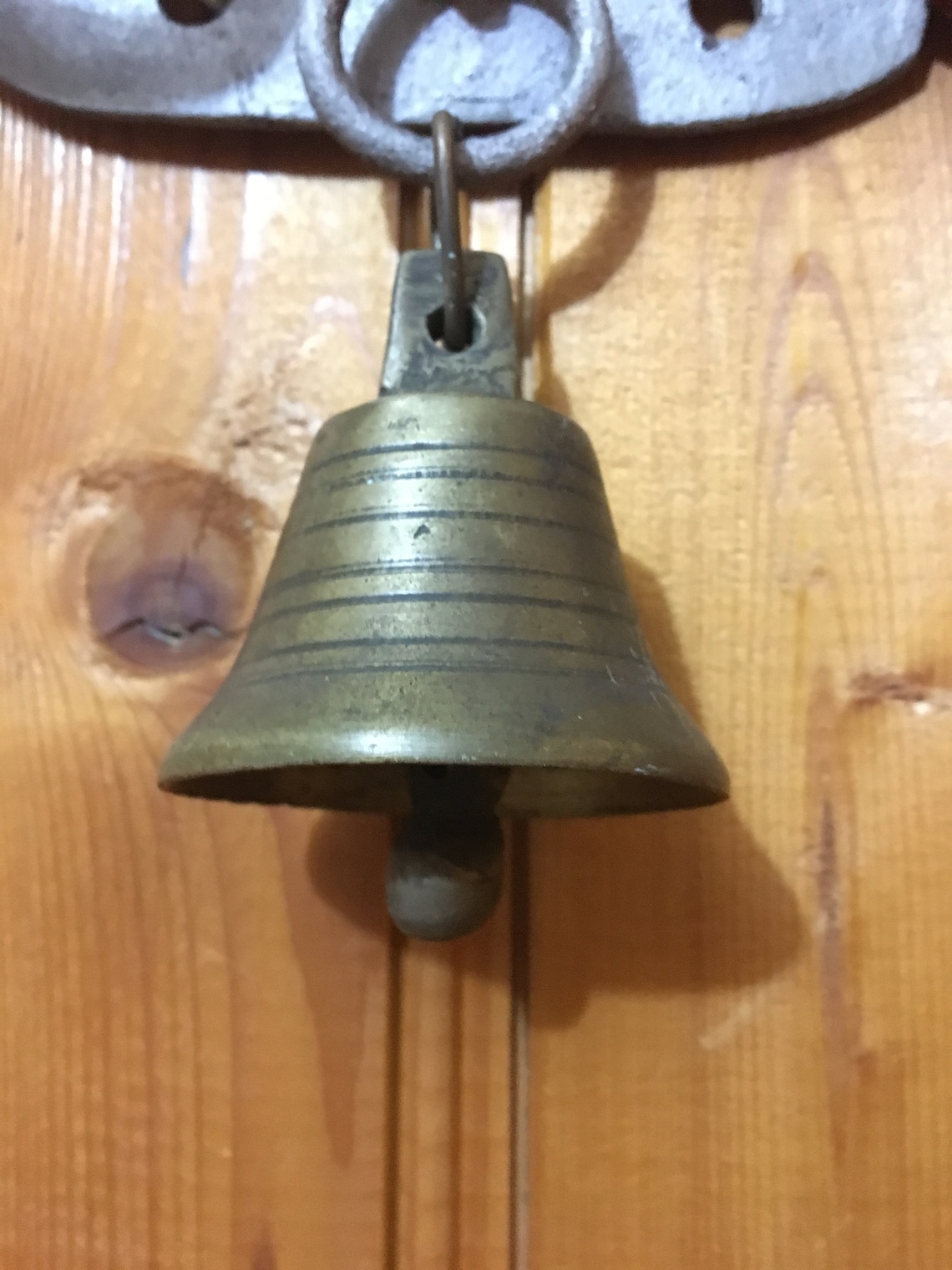 Hanging Bell Large Cast Iron Door Bell Ringing Dinner Bell - Etsy