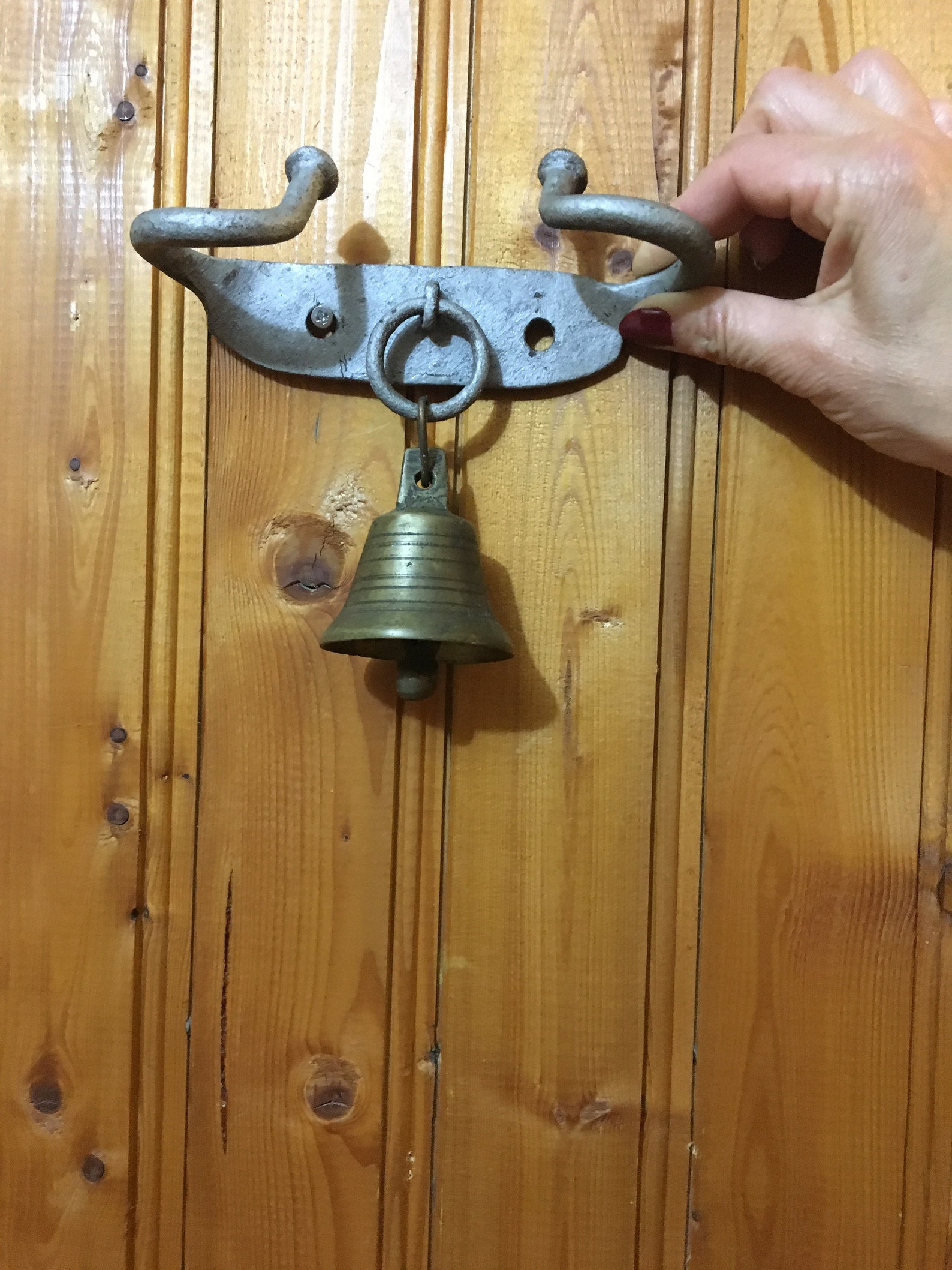 Hanging Bell Large Cast Iron Door Bell Ringing Dinner Bell - Etsy