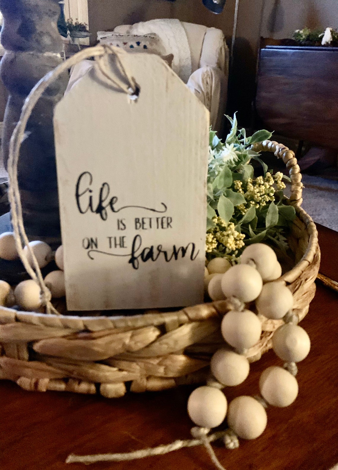 Wood Farmhouse Tags - Etsy