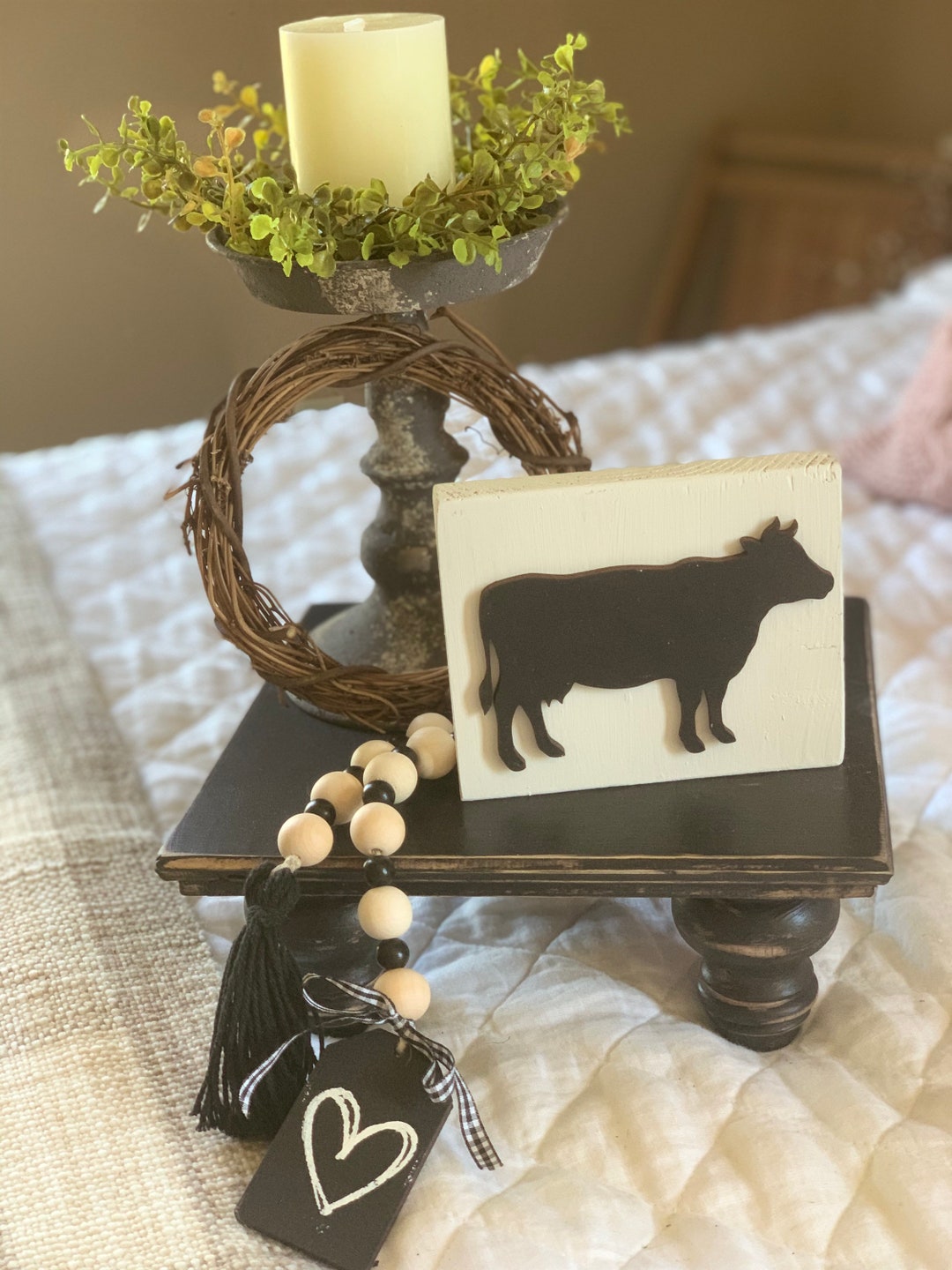 Modern Farmhouse Riser With Decor - Etsy