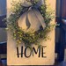 Farmhouse Home Sign With Wreath - Etsy