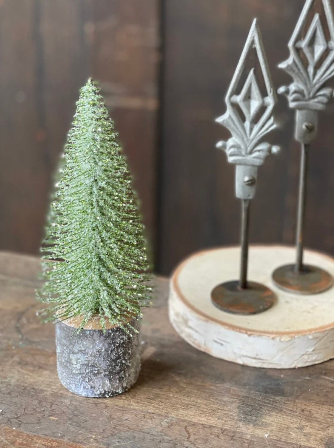 8" Iced Foxtail Pine Tree - Etsy