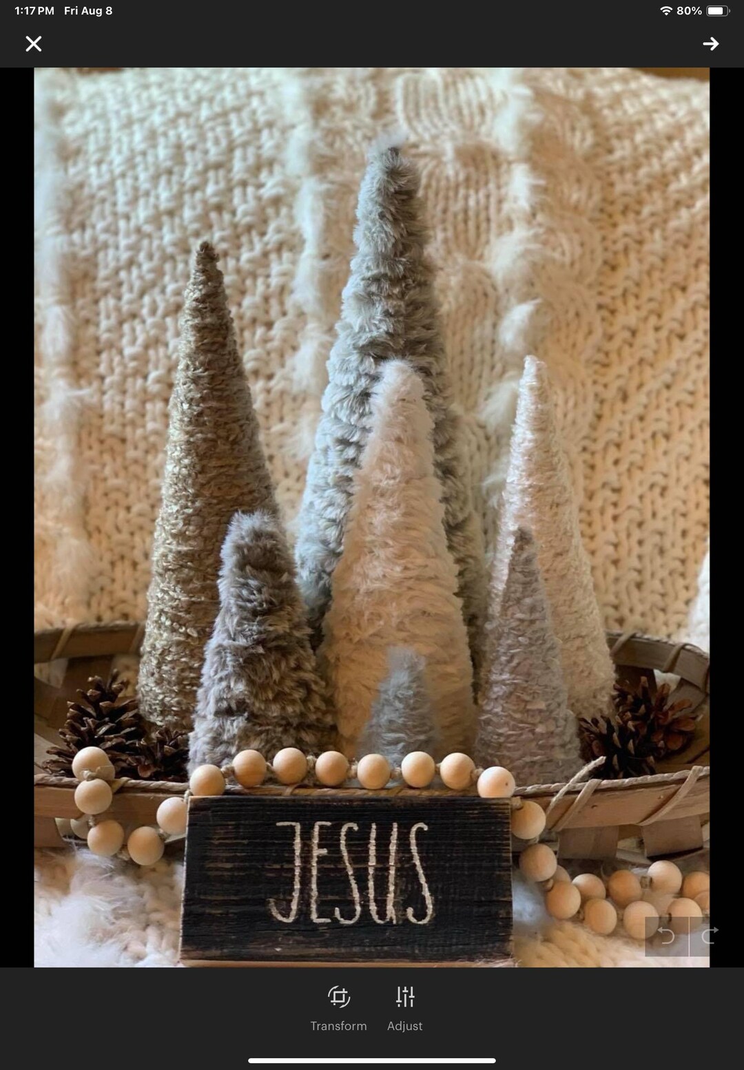 Faux Fur Trees - Etsy