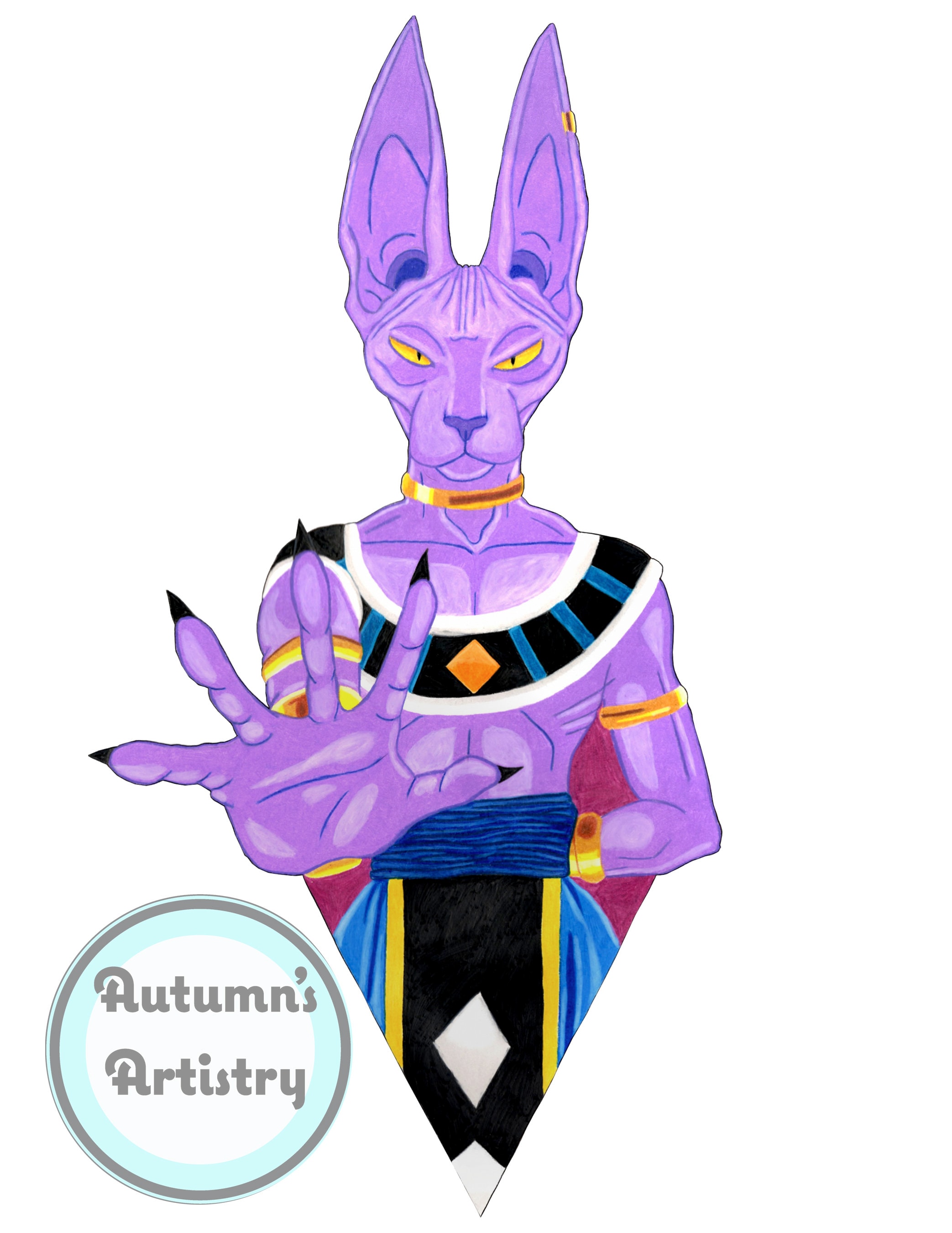 Drawing Print Beerus - Etsy