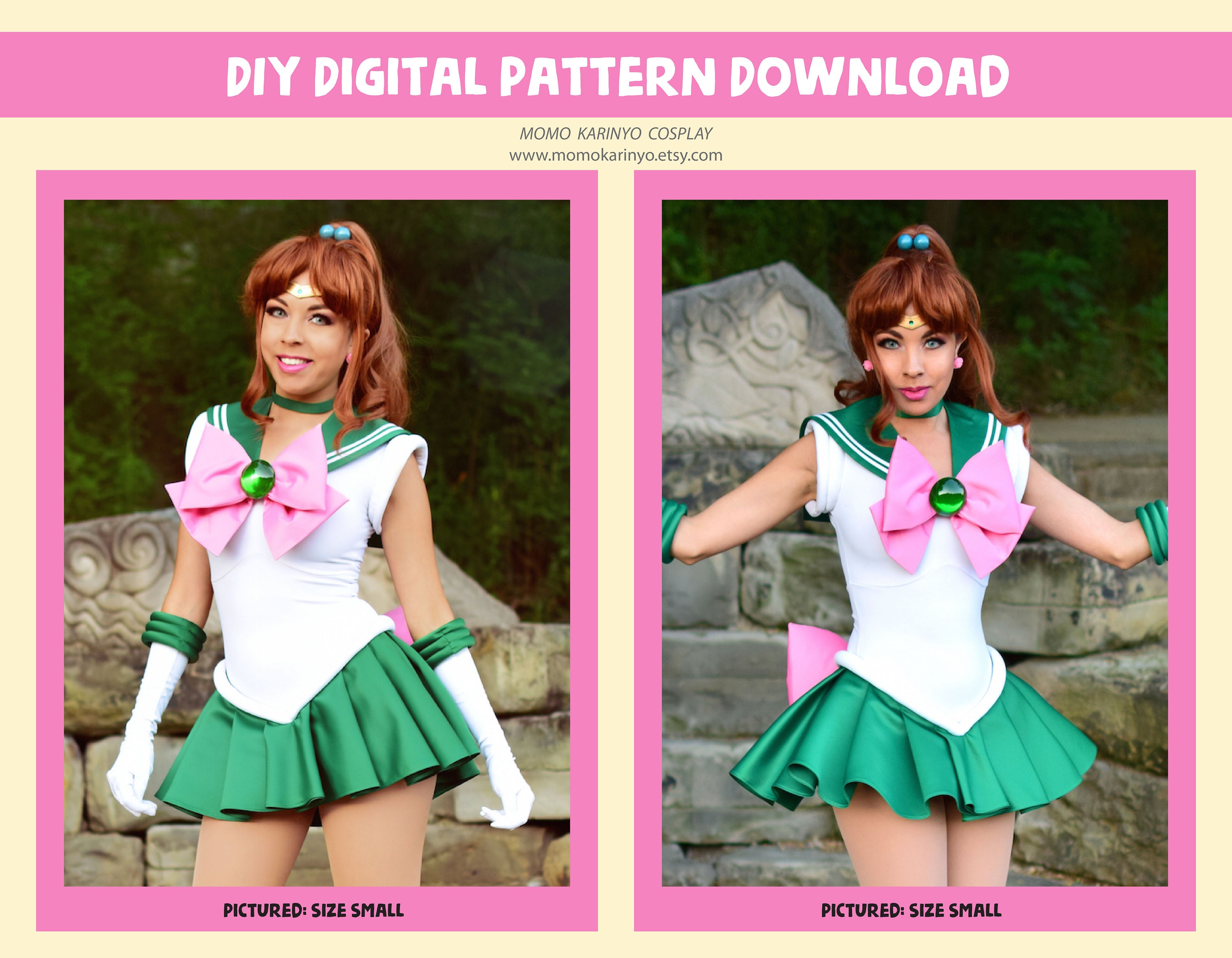 DIY Magical Girl Circle Skirt Pattern size Extra Small | Etsy