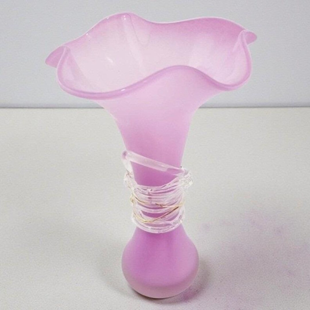 VTG Ion Tamaian Hand Blown Art Glass Vase Signed 11.5" Abstract ...