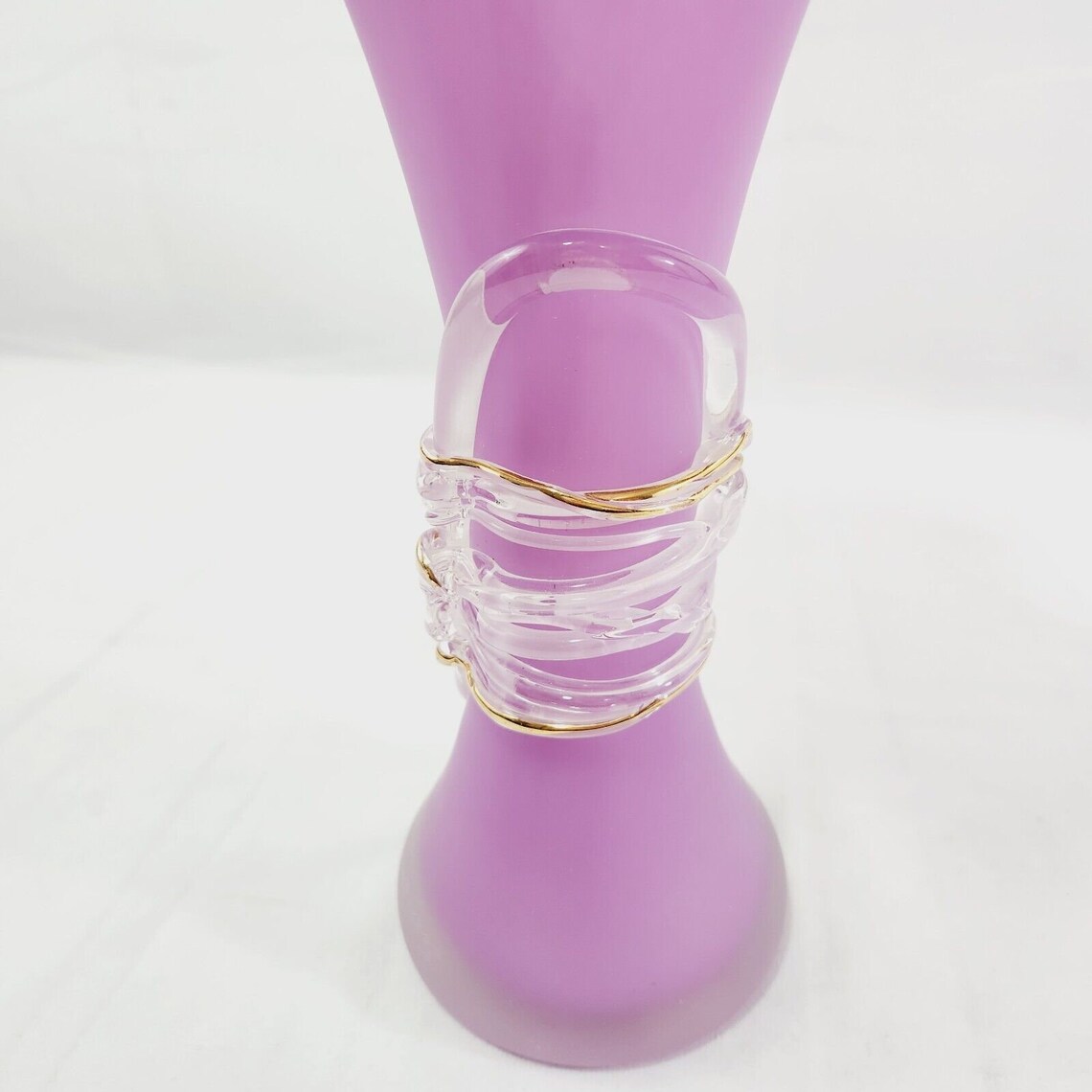 Vintage Tamaian Signed Hand Blown Art Glass Abstract Vase 12 Beautiful ...