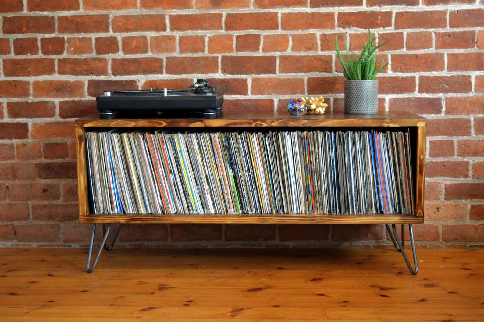 Mid Century Modern Vinyl Storage Unit With Hairpin Legs and - Etsy UK