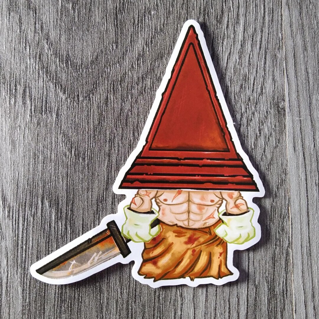 Red Triangle Thing Vinyl Sticker - Etsy