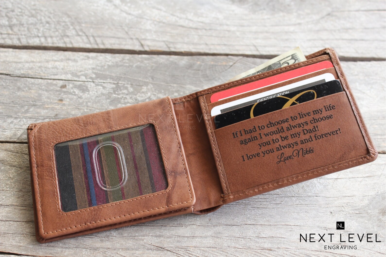 Personalized Gifts for Dad Fathers Gift From Son Mens Bifold | Etsy