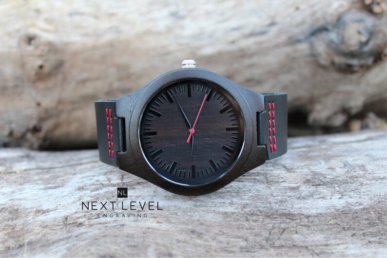 Engraved Wood Watch Retirement Gift for Him Mens Custom - Etsy