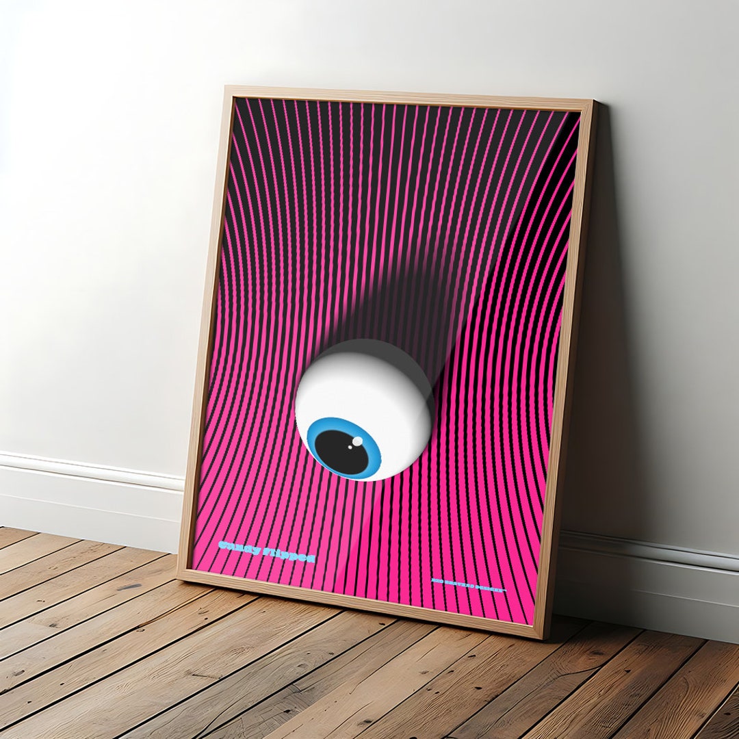 Candy Flip - Psychedelic Wall Art - Giclée Printed Poster - Trippy Art ...