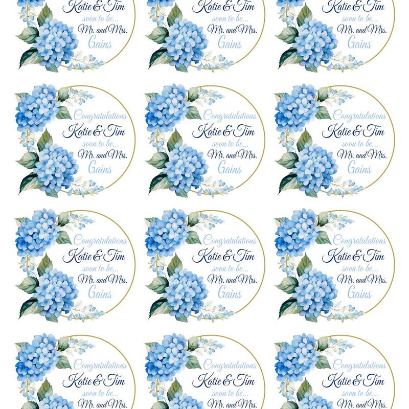 Blue Cupcake Toppers - Etsy