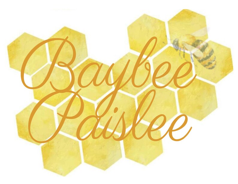 Personalized Honey Bee Cupcake Toppers for a Baybee Baby Shower for ...