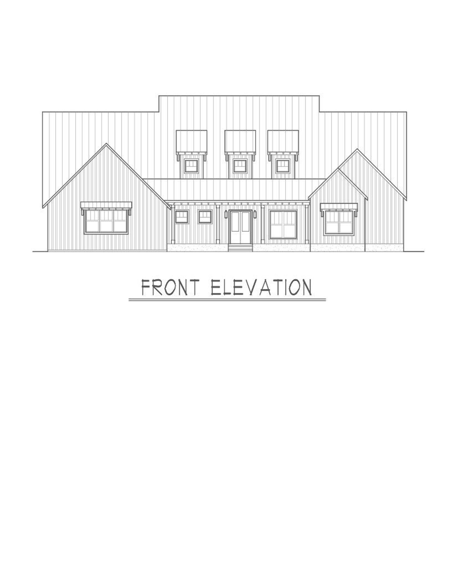 Modern Farmhouse Custom Architectural CAD Drafted House, Floor Plans ...