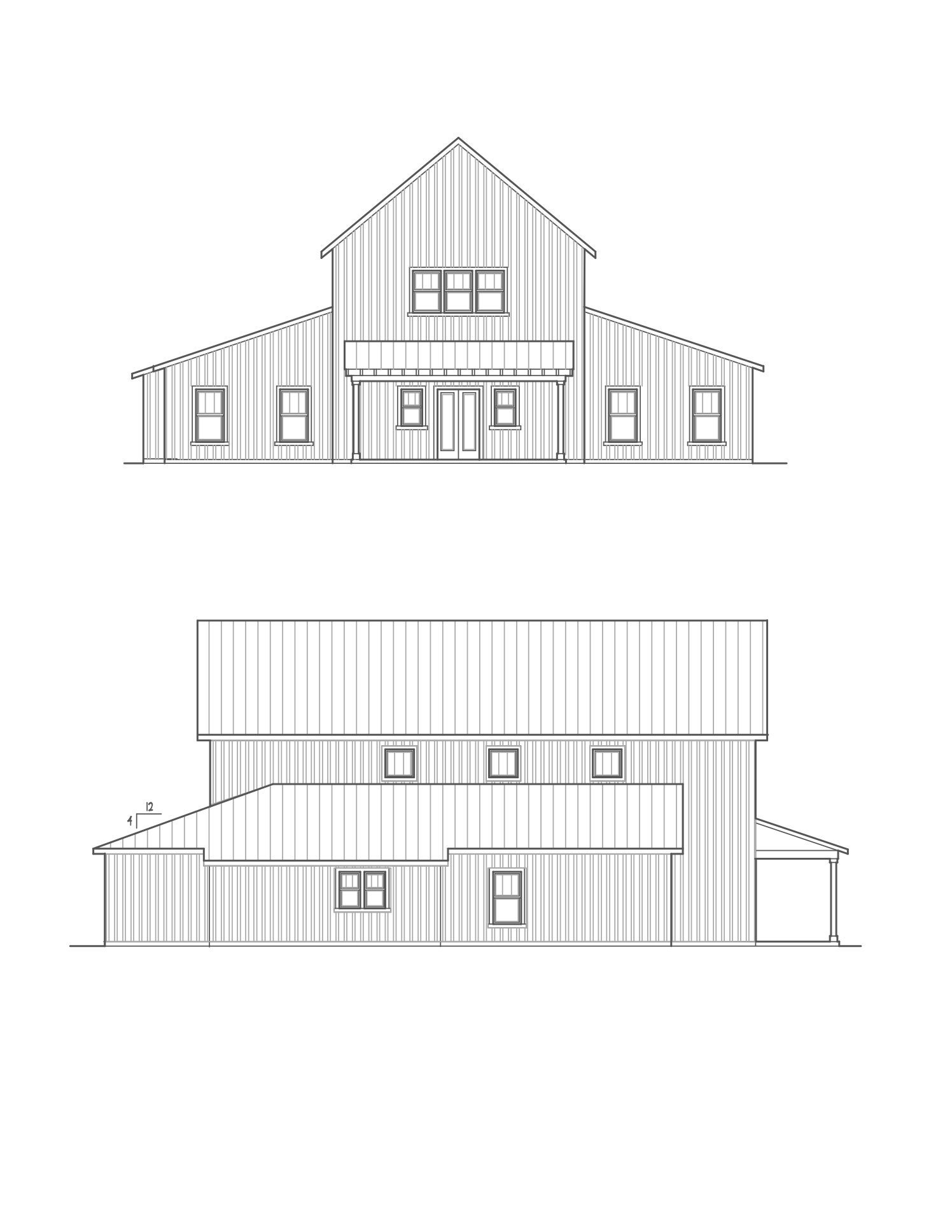 Barndominium Custom Architectural Drafting Service -example Floor Plans ...