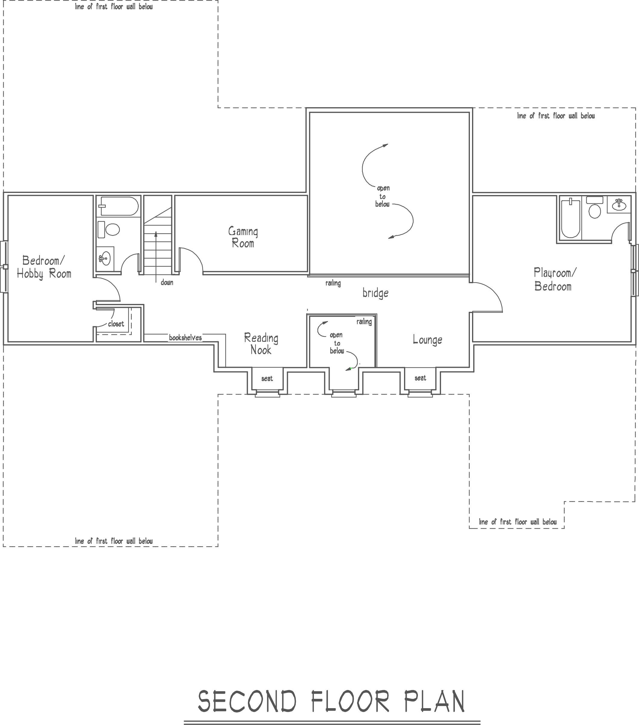 Modern Farmhouse Custom Architectural CAD Drafted House, Floor Plans ...