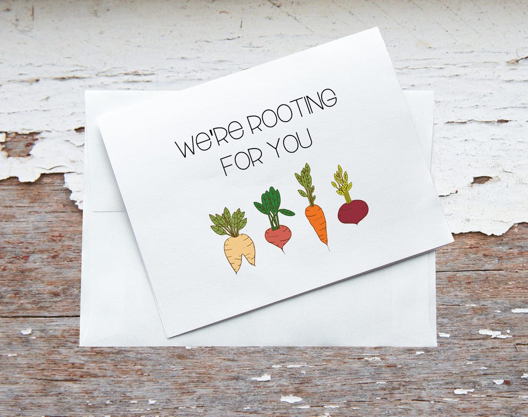 We're Rooting for You! - Etsy