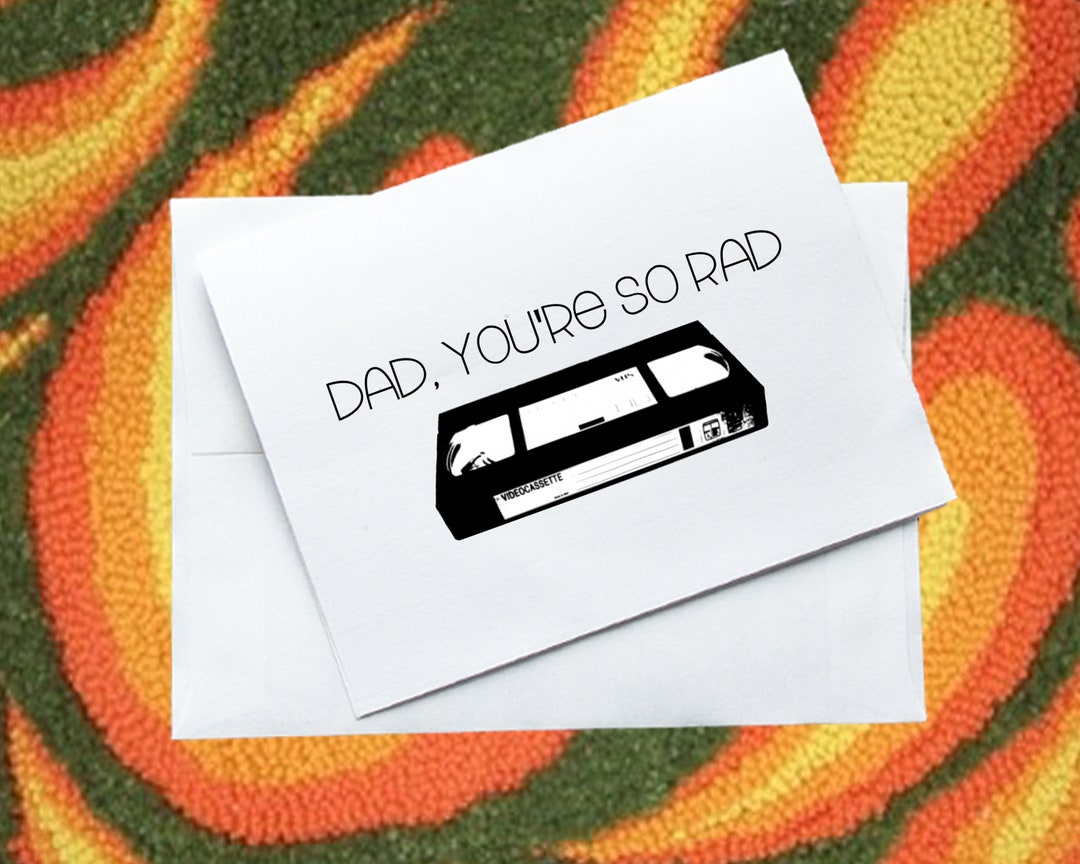 Dad, You're so Rad, Greeting Card - Etsy