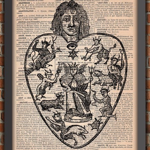 Pack 4 affiche Occulte Main Grimoire Divination Sorcellerie Magie Noire ...
