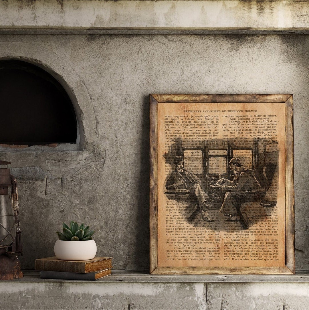 Sherlock HOLMES, Dr WATSON Poster, Sherlock Poster, Literature Poster ...