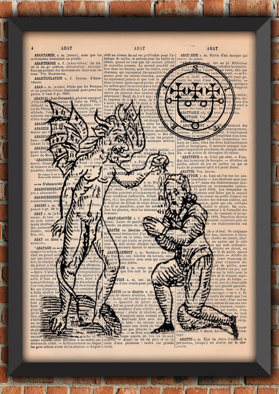 Demon Devil Sigil Spell Witch Witchcraft Black Magic Vintage - Etsy
