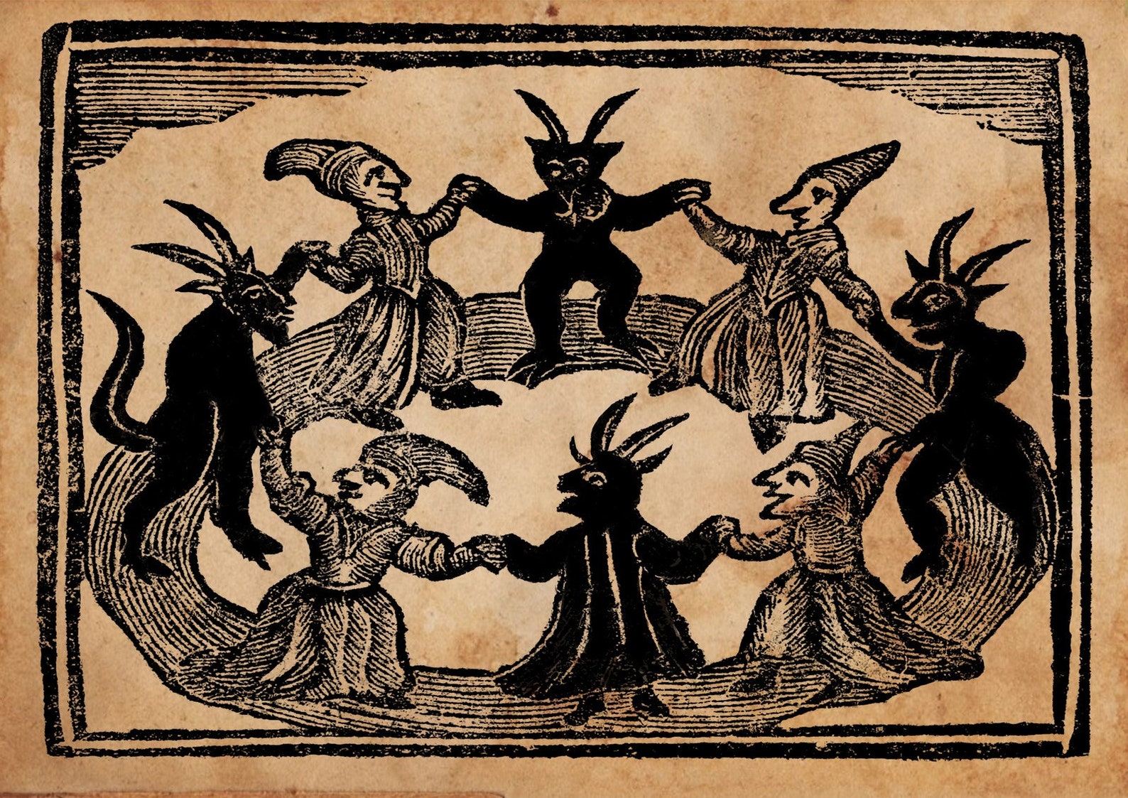 Occult Art, Black Sabbath Print, Witchcraft, Witches and Devil ...