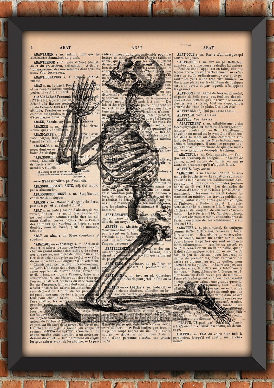 Skeleton Prayer Poster, Goth Poster, Praying Skeleton, Original Gift ...