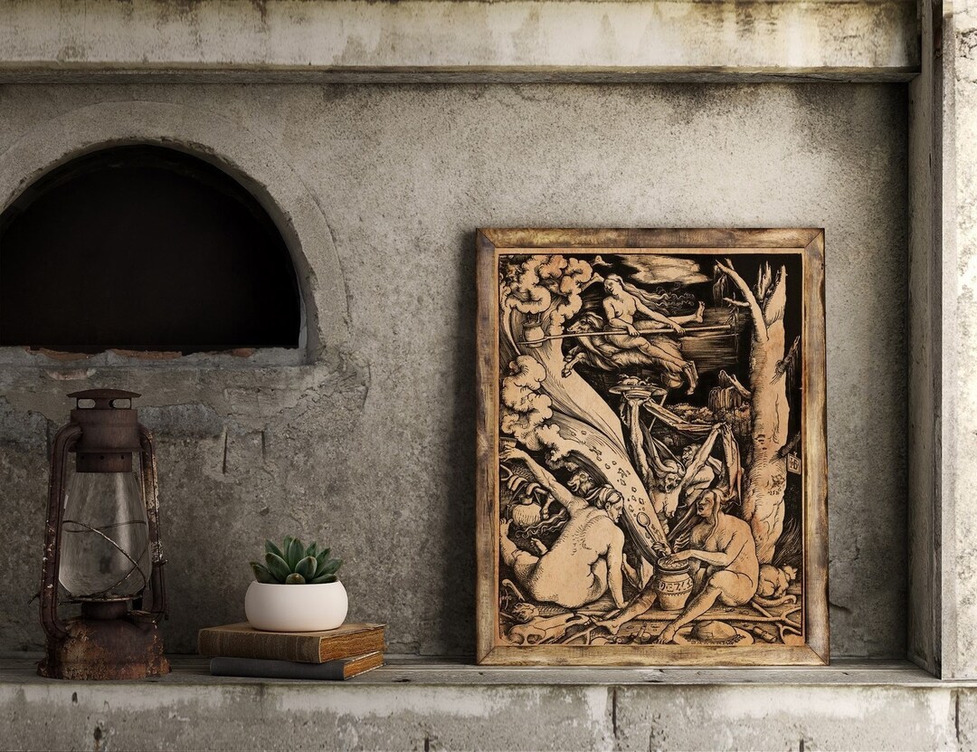 Sabbath Print, Occult Art, Witch Poster, Witch Decor, Witchcraft Poster ...
