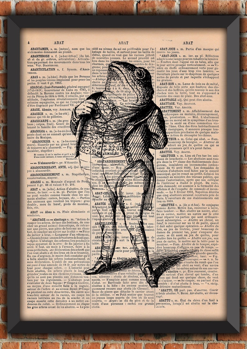 Victorian Frog Victorian Costume Cute Animal Toad Musical Vintage Art ...