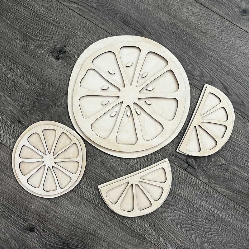 Lemon Wood Cutout - Etsy