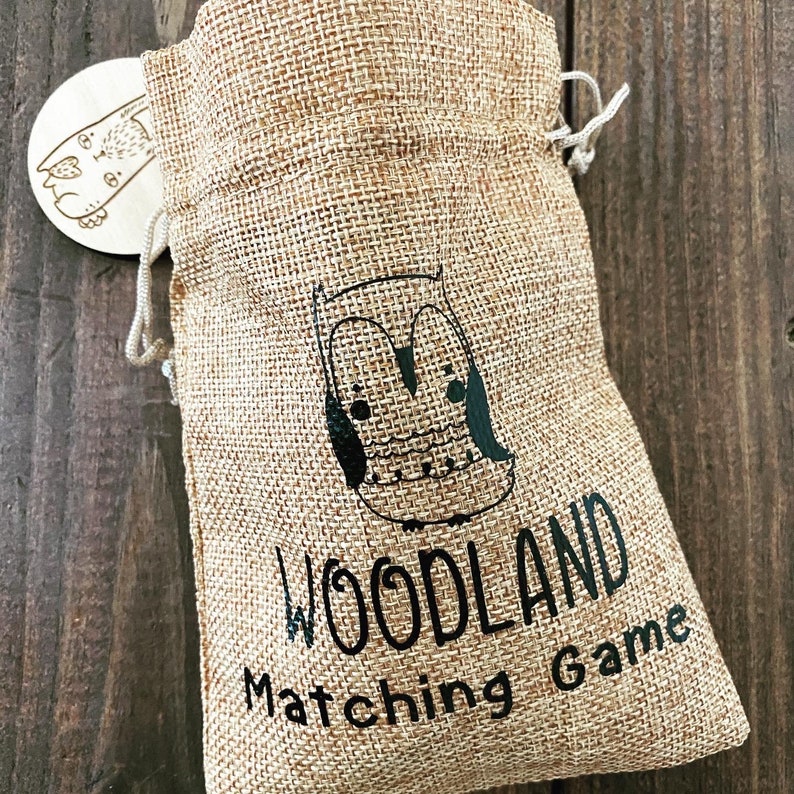 Woodland Themed Memory Matching Game Kids Game Matching - Etsy