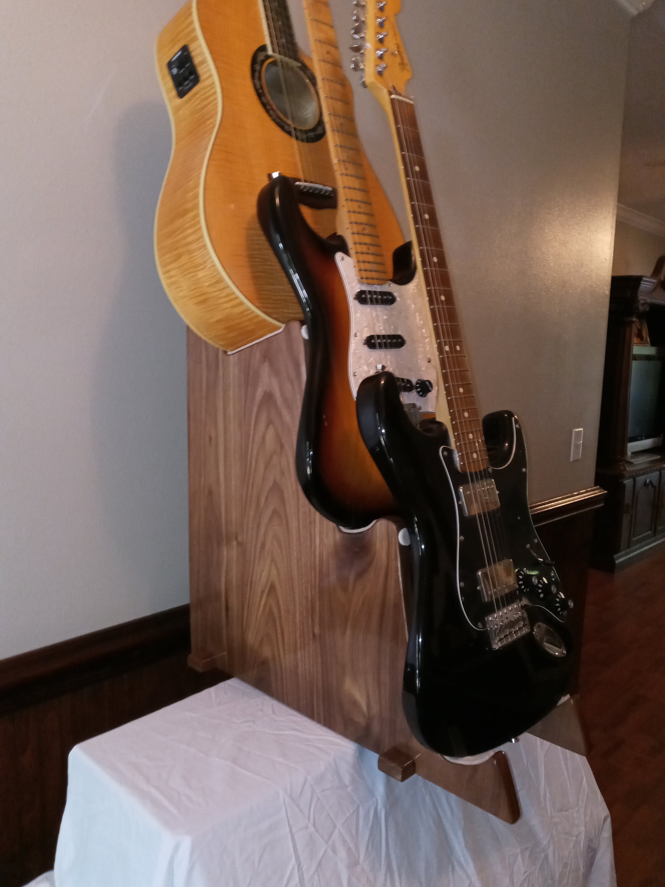 Guitar Stand 3 Tier Three Styles the Original. Solid - Etsy Canada