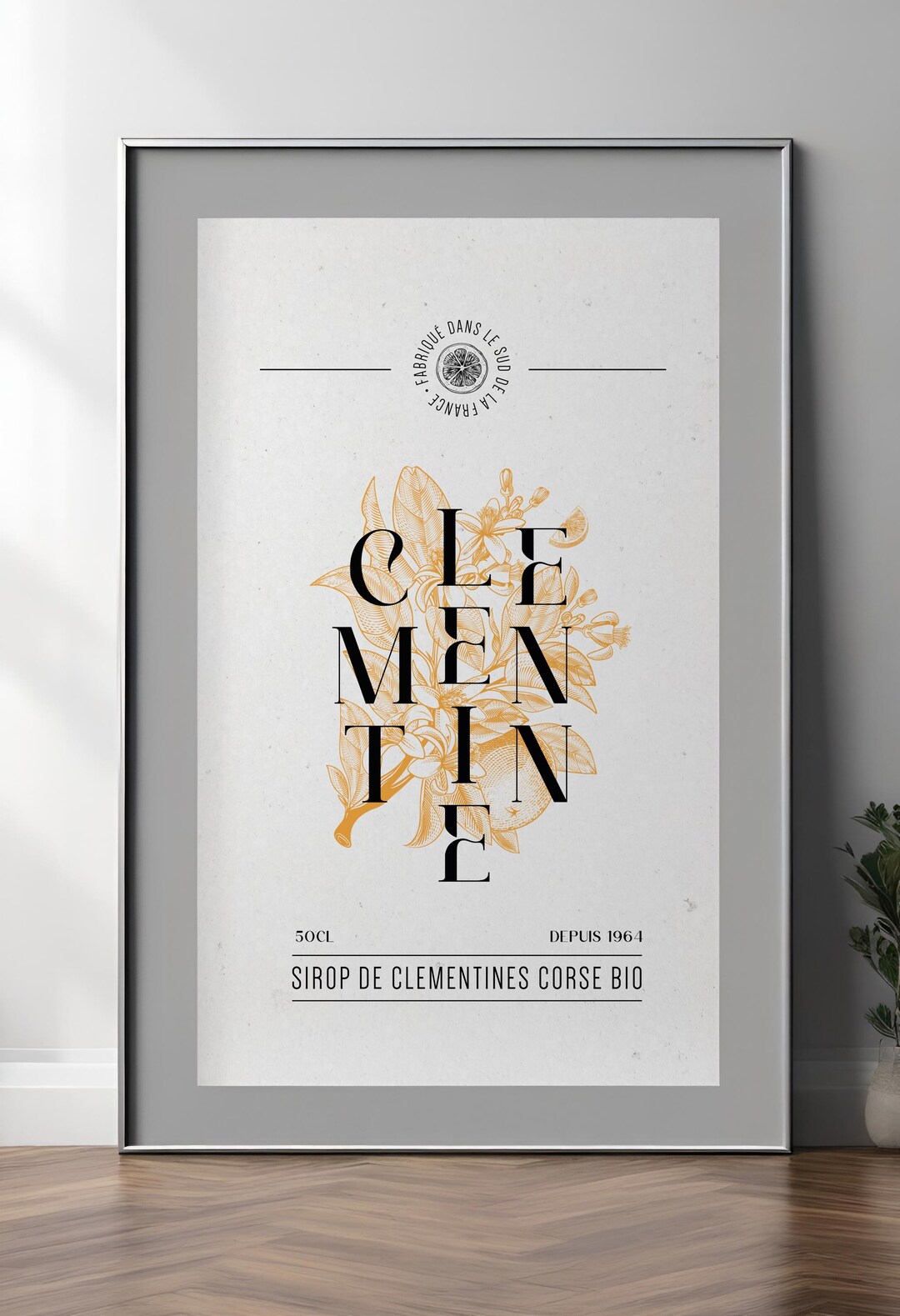 Hand-painted Illustration Poster of Corsican Clementines - Etsy