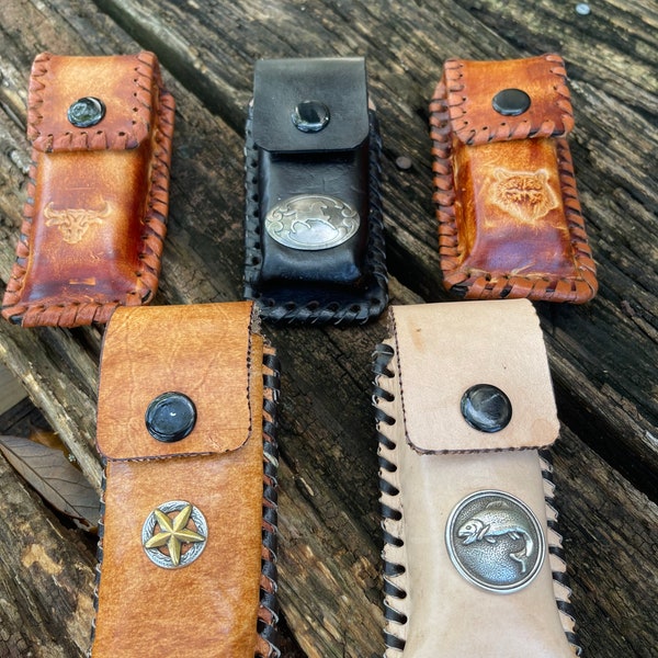 Leather Knife Pouch - Etsy
