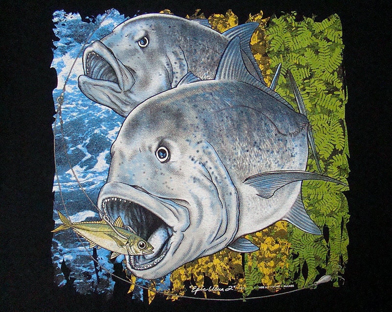 Epic Ulua 2 T-shirt, Ulua Fishing Tshirt, Ulua Shirt, Hawaii Fishing ...