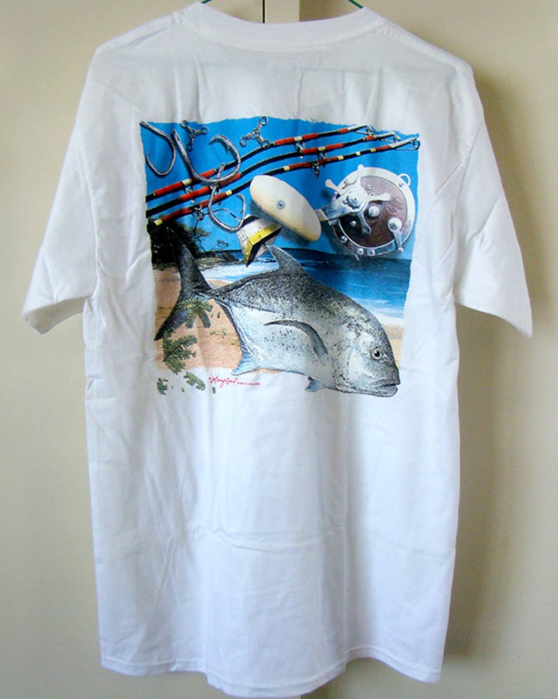 Long Sand Pocket T-shirt, Ulua Fishing, Hawaii Fishing Shirt, Hawaiian ...