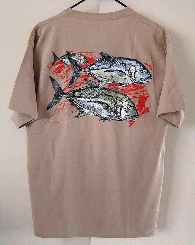 Ulua Dreams T-shirt, Ulua Fishing Shirt, Fish Design, Hawaii Fish Shirt ...