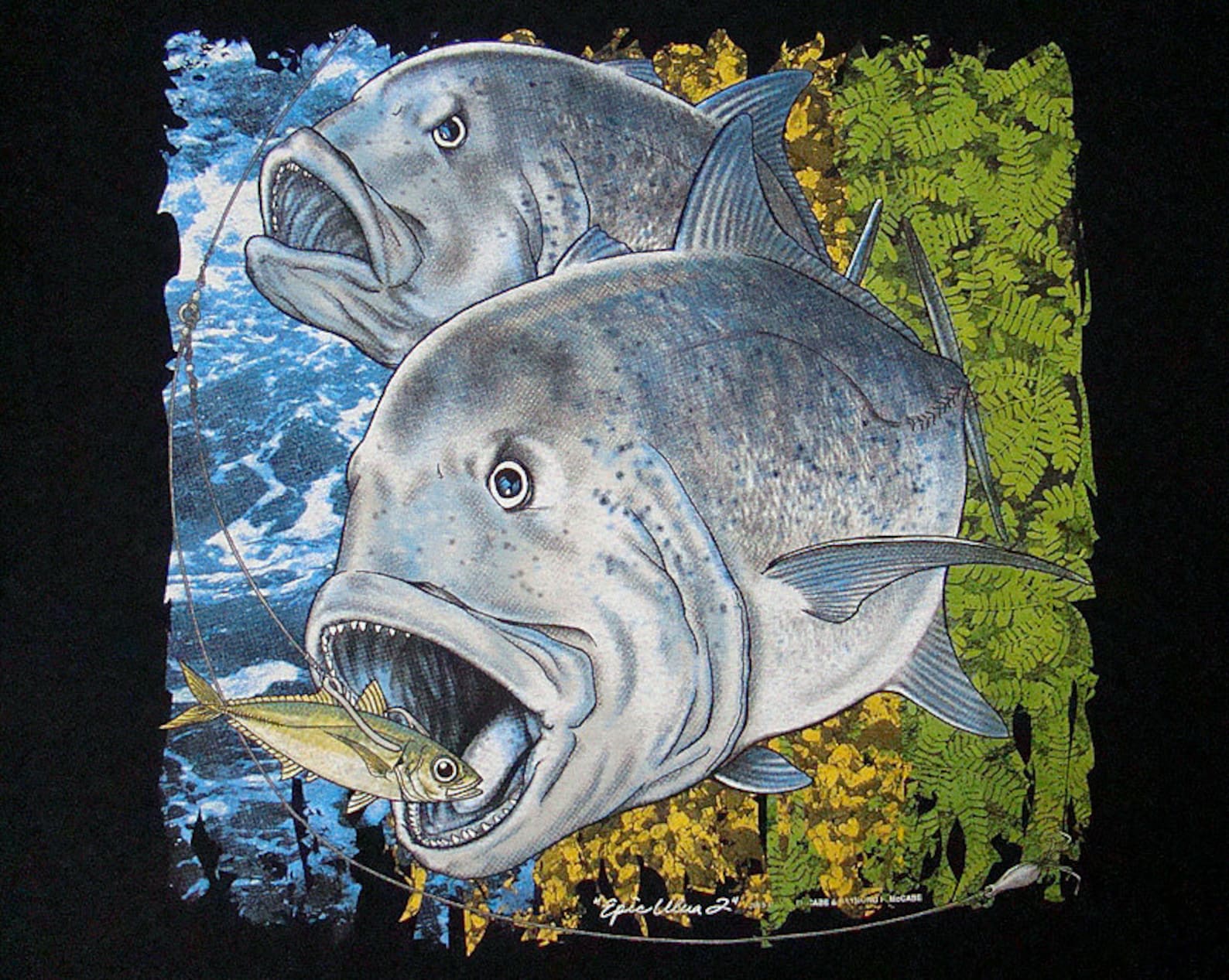 Epic Ulua 2 Long Sleeve Tshirt, Ulua Fishing Tee, Hawaii Fishing Tee ...