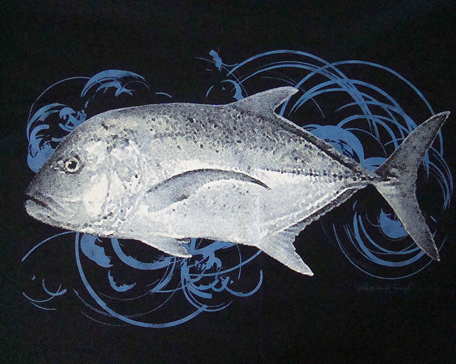 Ulua & Surf T-shirt, Ulua Fishing T-shirt, Ulua Design, Hawaii Fishing ...