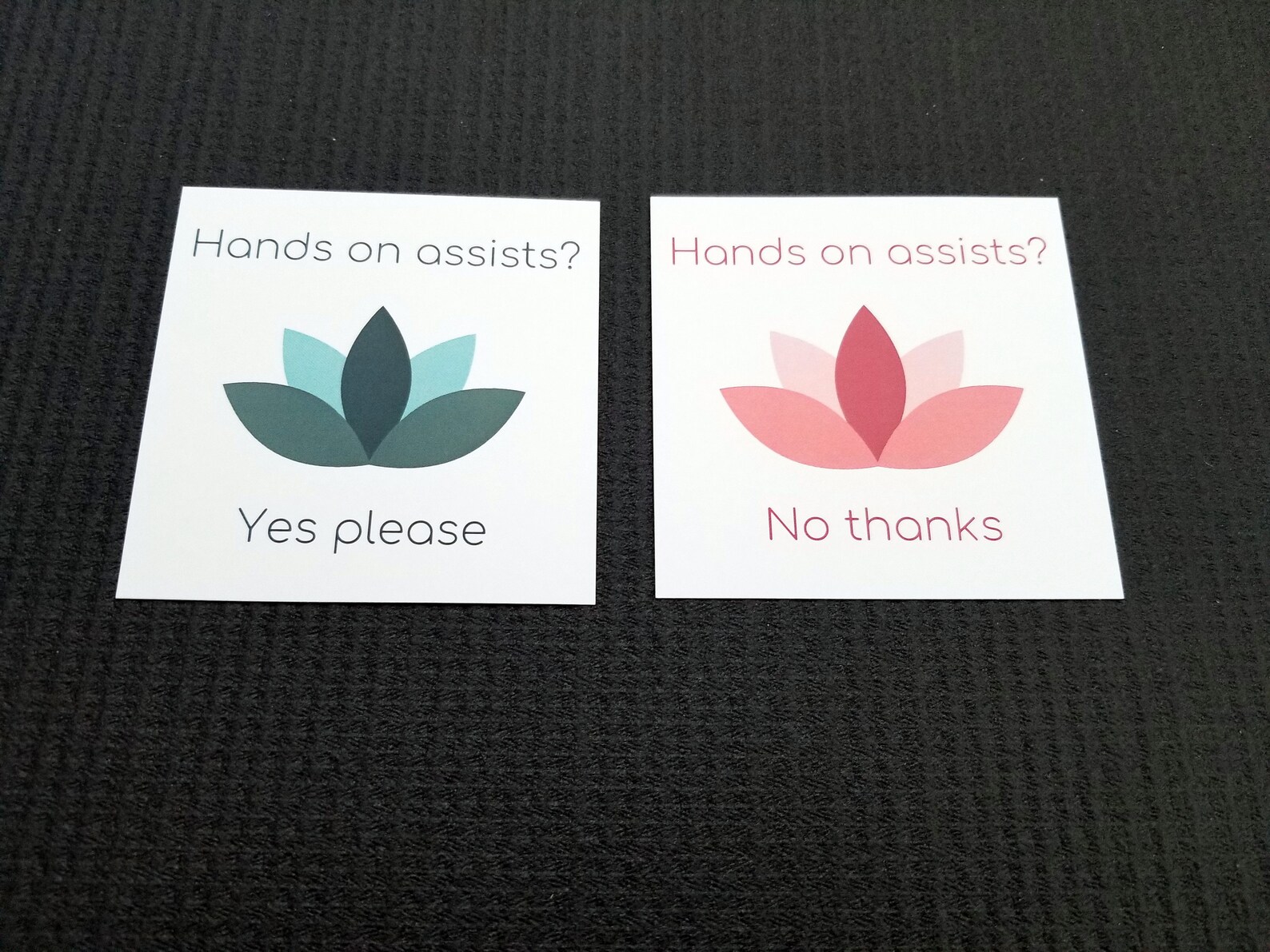 Yoga Teacher Consent Cards - Etsy