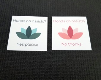 Sun & Moon Yoga Consent Cards Set of 4 Neutral Colored Hands-on ...