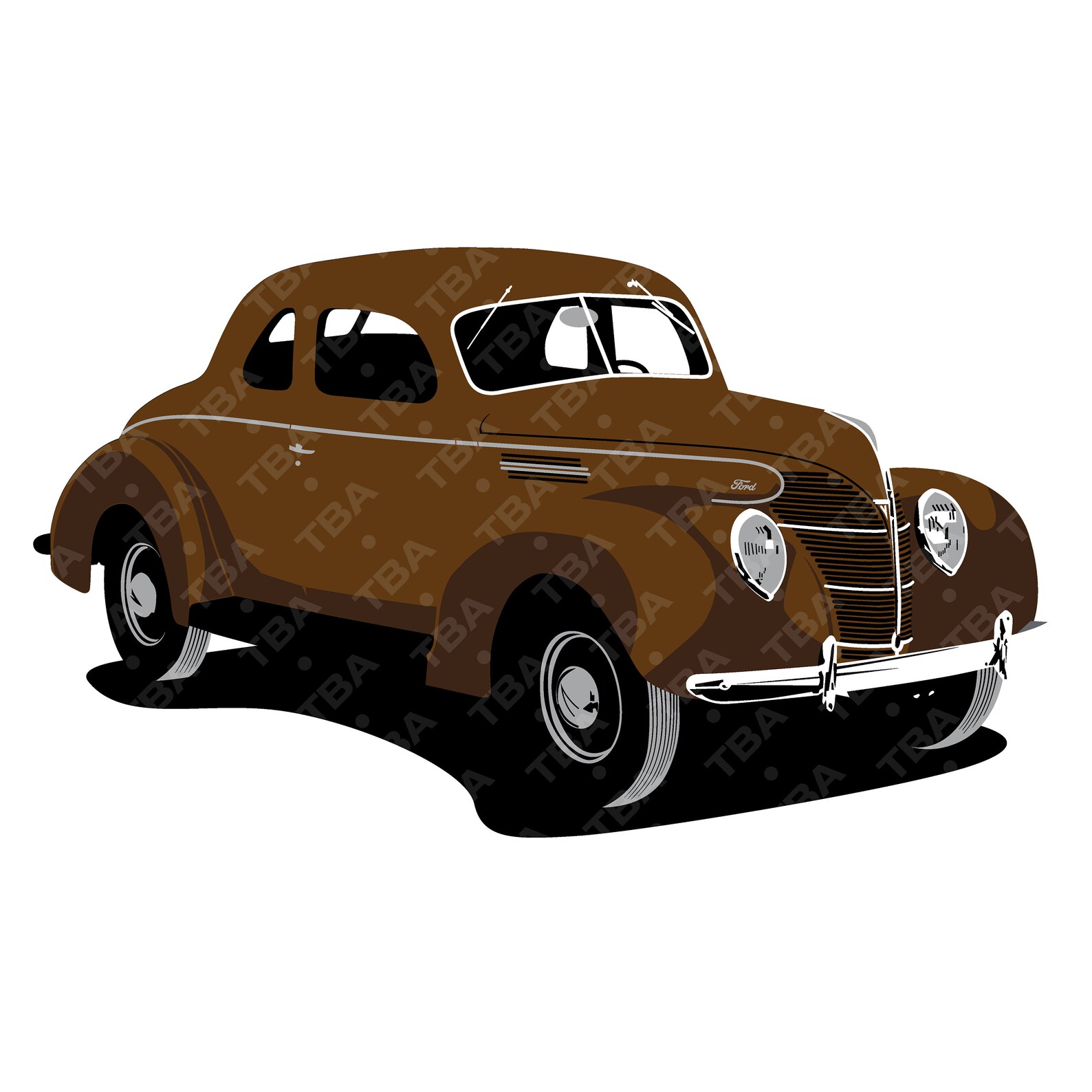 1939, Ford, Coupe, Moonshine Car, SVG, Digital Download. - Etsy