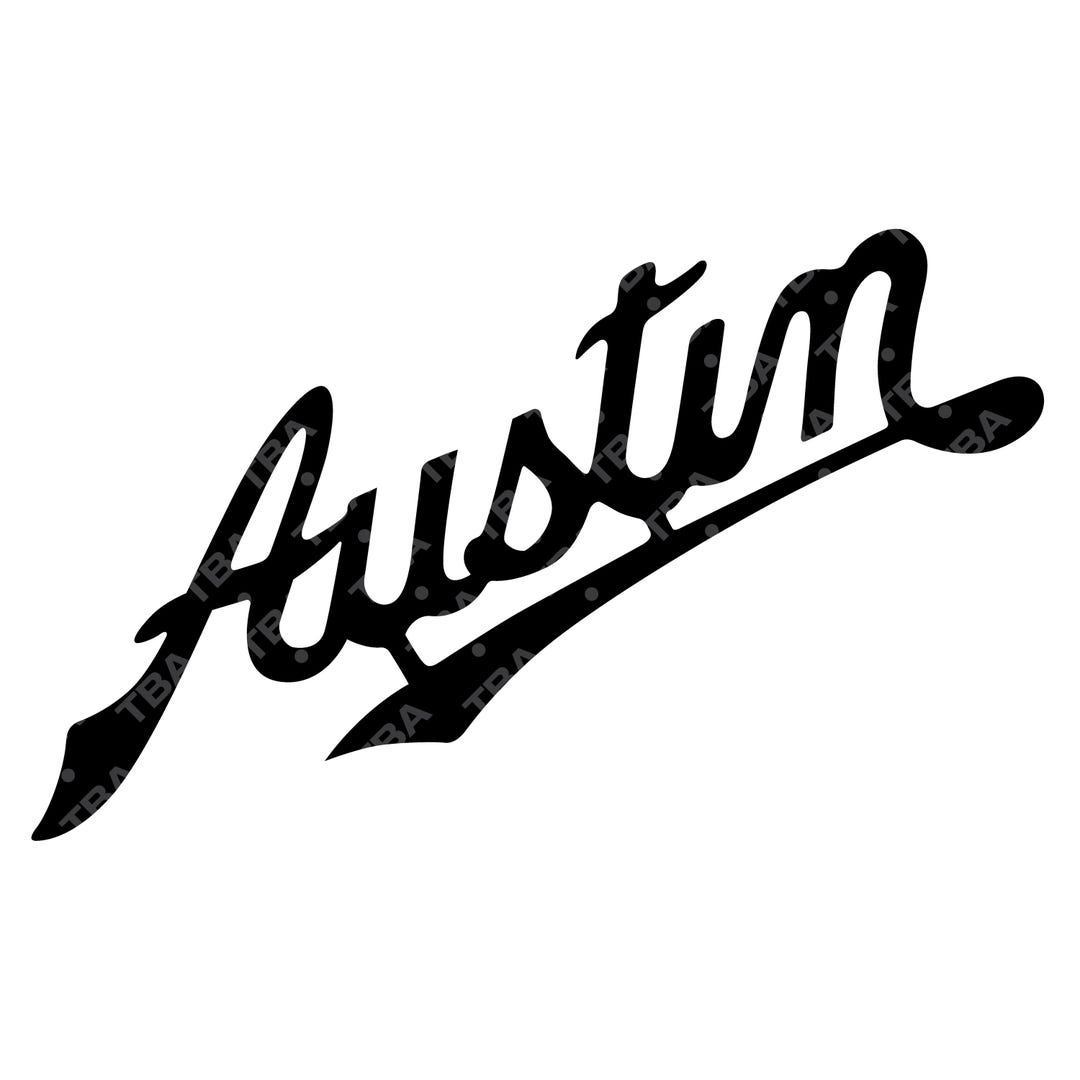 Austin Car Logo, Clipart, Black and White, Classic, Vintage, SVG ...