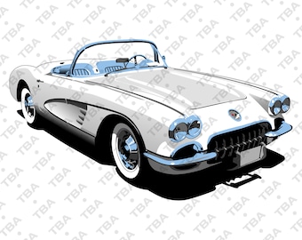 1963, Chevrolet, Corvette, SVG, Digital Download. - Etsy